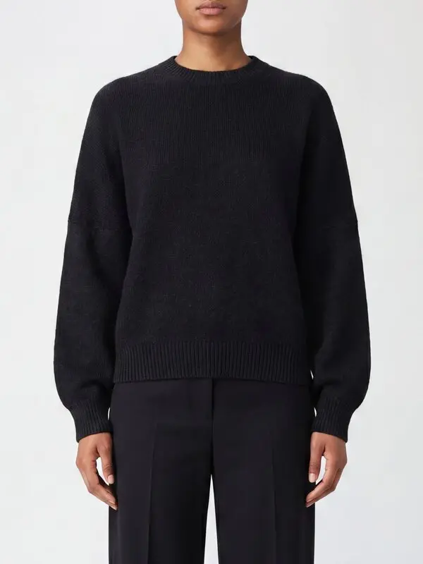 Khaite Pure Cashmere Crewneck Jumper With Ribbed Trims - Grey