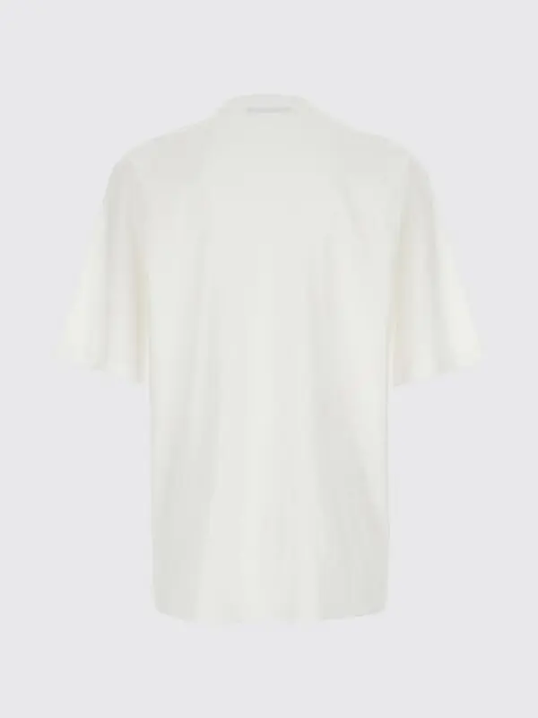 Jacquemus Cotton Crewneck T-shirt With Applied Logo And Dropped Shoulders