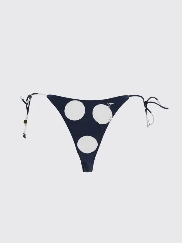 Jacquemus Polka Dot Low-rise Bikini Bottoms With Tie-side Fastenings