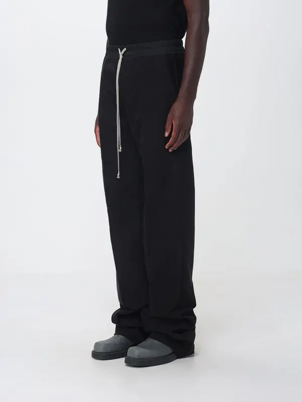 Rick Owens Drawstring Wide-leg Cotton Trousers