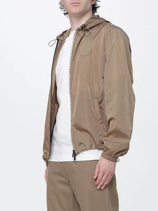 Burberry Vintage Check Nylon Hooded Windbreaker Jacket