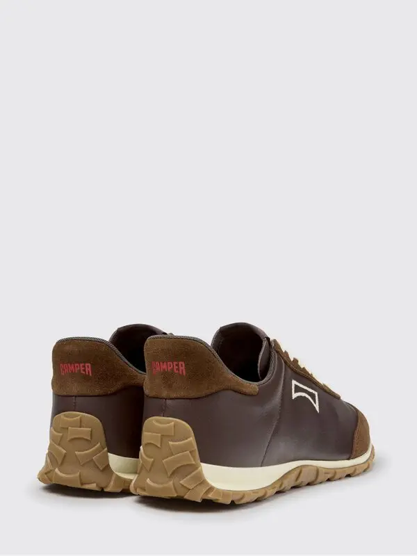 Camper Drift Walk Leather And Suede Sneakers With Vibram Sole