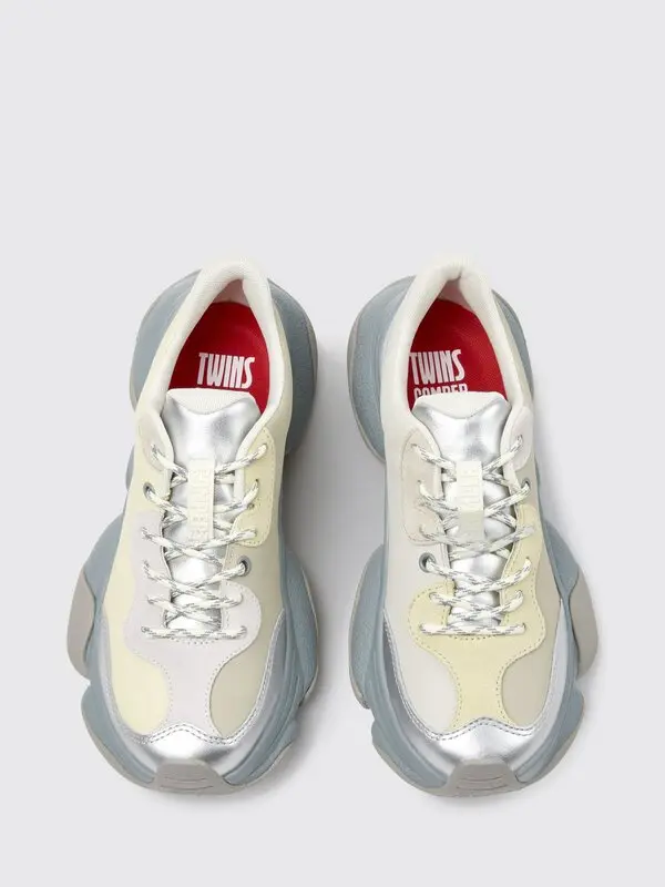 Camper Bicolour Calfskin Leather Trainers With Vibram Sole - Multicolor
