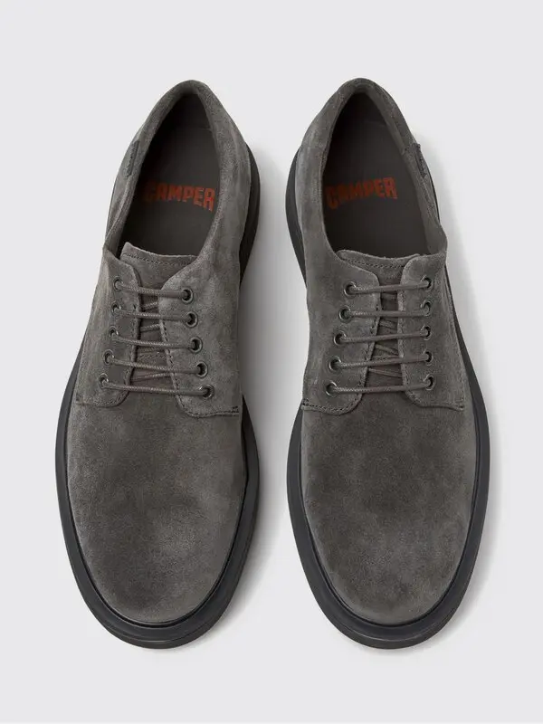 Camper Norman Suede Derby Shoes With Xl Extralight® Sole