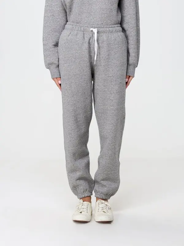 Polo Ralph Lauren Straight-leg Cotton Jogging Trousers With Embroidered Logo - Grey