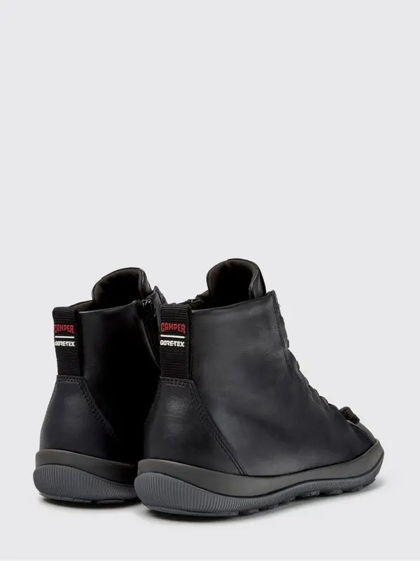 Camper Peu Pista Gm Leather Ankle Boots With Gore-tex And Side Zip