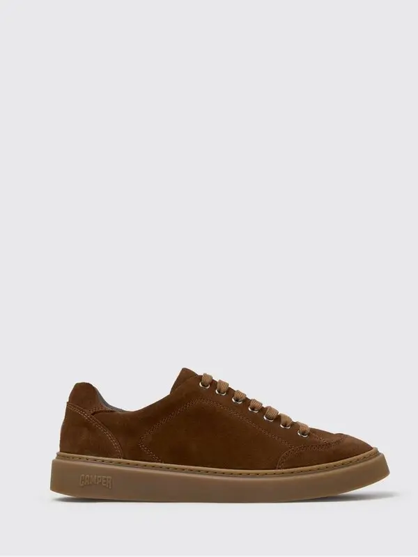 Camper Suede Trainers With Rear Logo - Brown