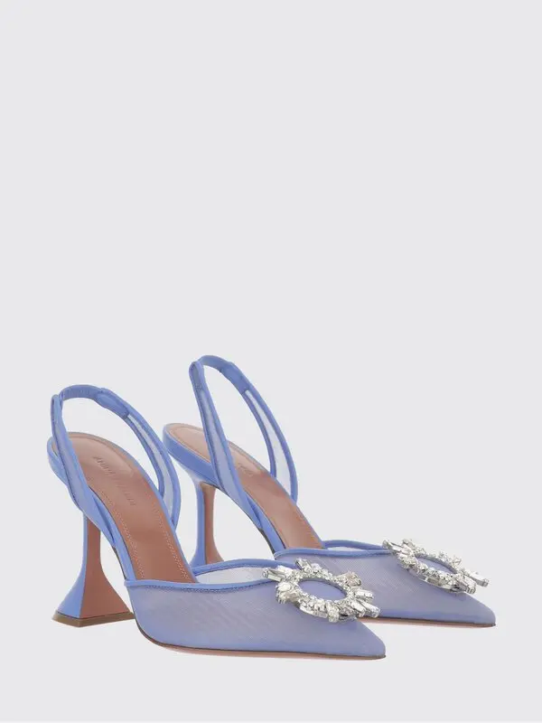 Amina Muaddi High Heel Shoes - Blue