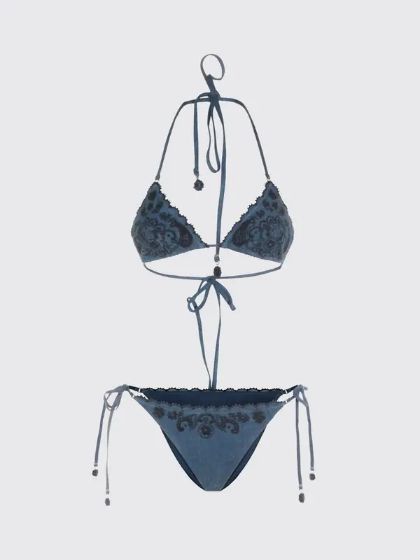 Zimmermann Triangle Bikini With Embroidered Details