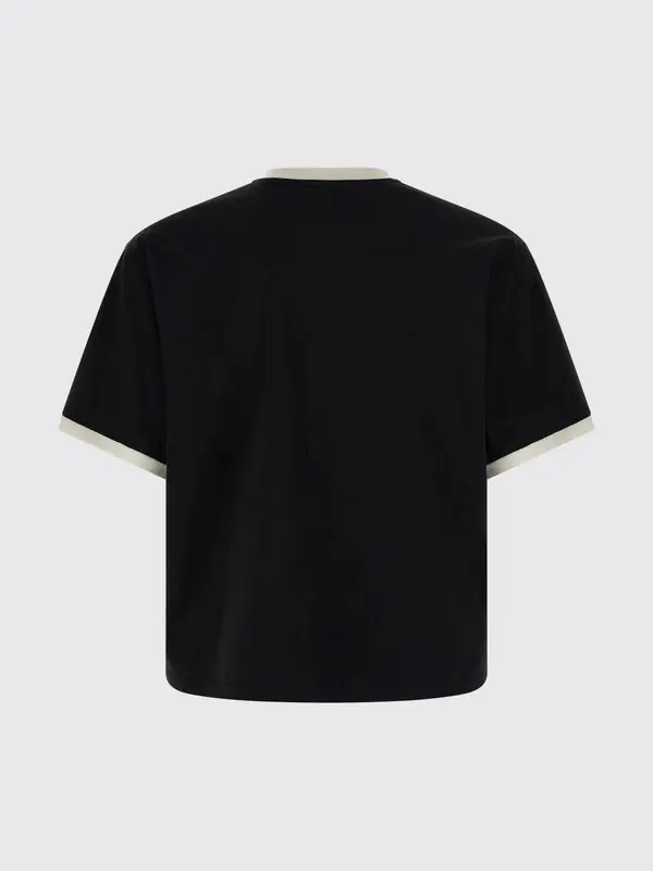 Versace Cotton T-shirt With Medusa Logo And Dropped Shoulders - Black