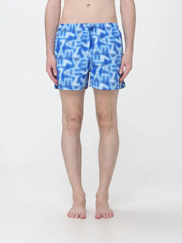 EA7 Swimsuit With Graphic Print - Gnawed Blue