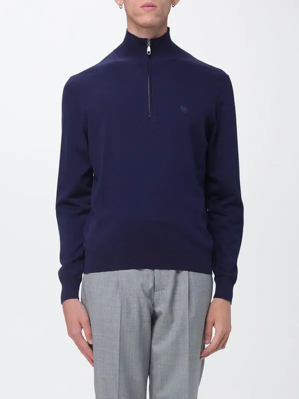 Etro Quarter Zip Sweater - Blue