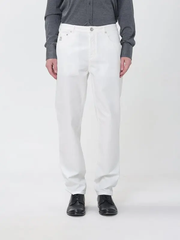 Brunello Cucinelli Straight Leg Jeans - Ice