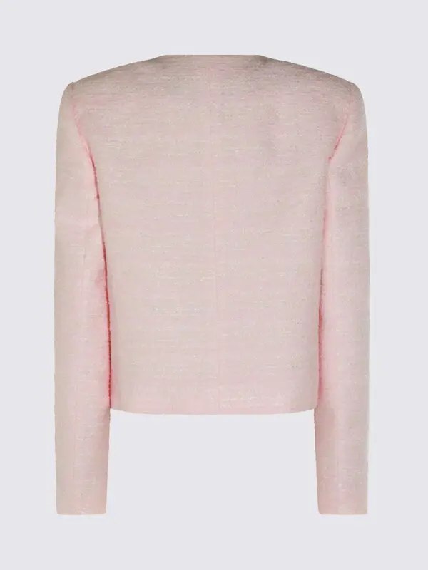 Valentino Garavani Cropped Slim Fit Tweed Blazer