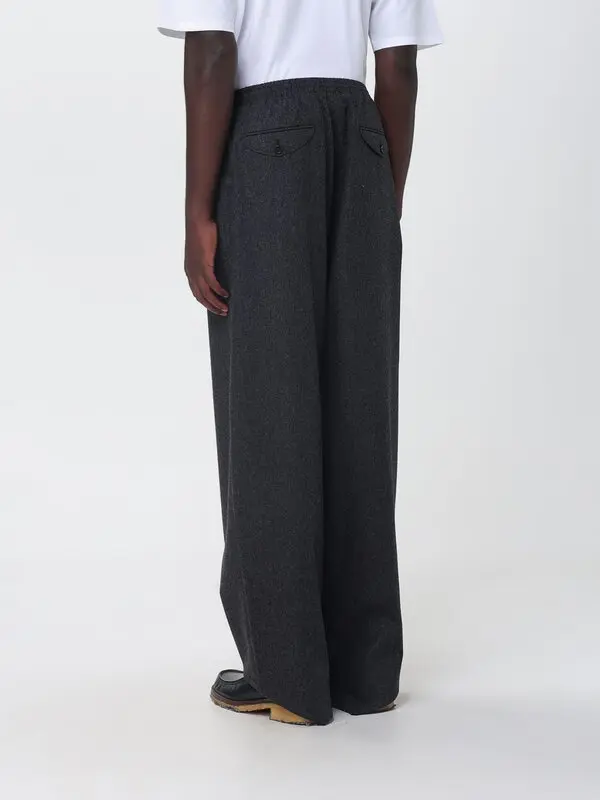 JIL SANDER Wide-leg Wool Trousers With Elasticated Waist