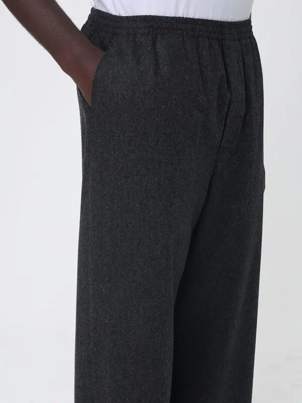 JIL SANDER Wide-leg Wool Trousers With Elasticated Waist