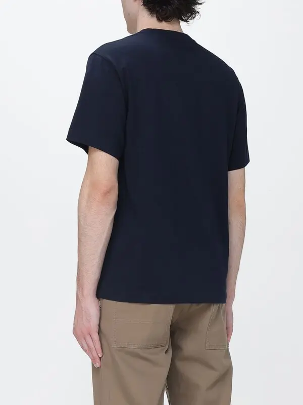 Burberry Cotton T-shirt With Crew Neck And Equestrian Knight Logo Detail - Navy