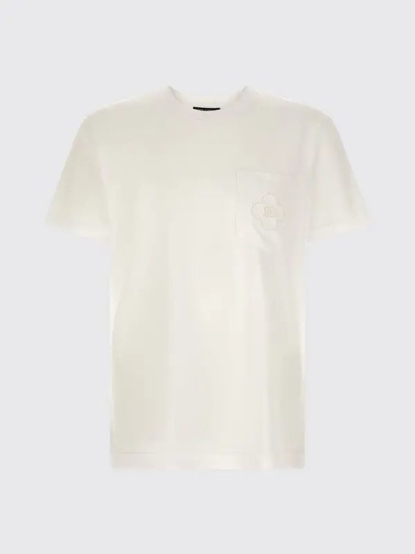 Dolce & Gabbana Cotton Crew-neck T-shirt With Patch Pocket