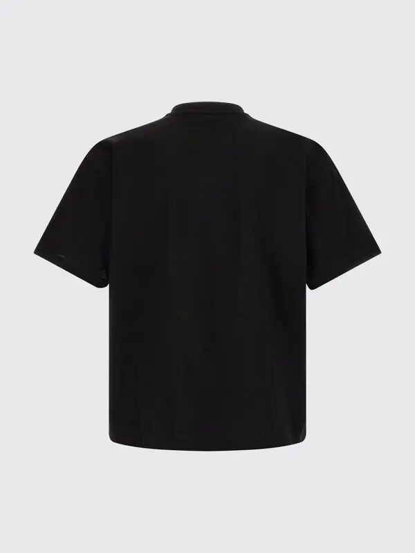 Versace Contrast Logo Front Cotton Crew-neck T-shirt