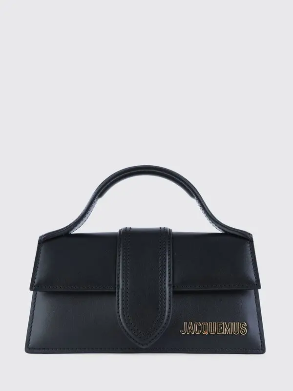 Jacquemus Mini Bag With Gold Tone Logo - Black