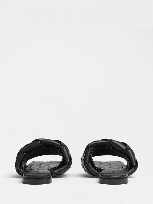 Bottega Veneta Lido Woven Nappa Leather Mule Sandals