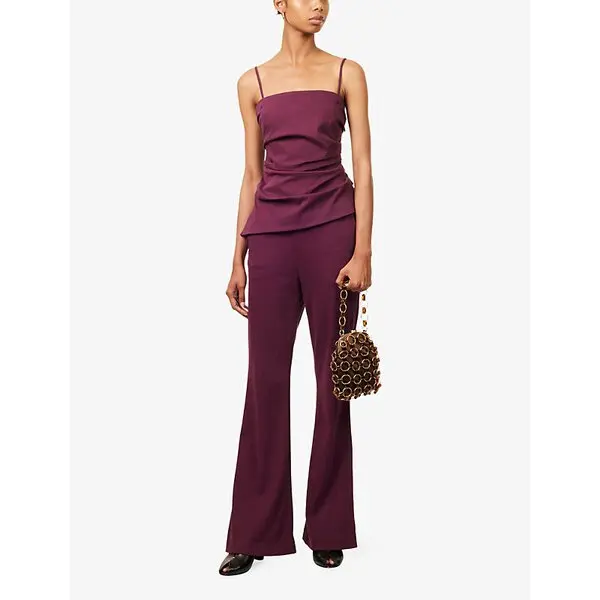 Simkhai Gia Kick-flare Cotton-blend Trousers