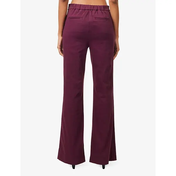Simkhai Gia Kick-flare Cotton-blend Trousers