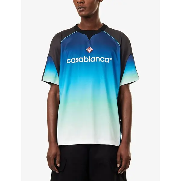 Casablanca Gradient Football Mesh T-shirt