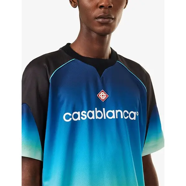 Casablanca Gradient Football Mesh T-shirt