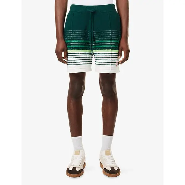 Casablanca Boucle Stripe Cotton-blend Shorts