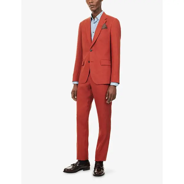 Paul Smith Single-breasted Notch-lapel Linen Suit