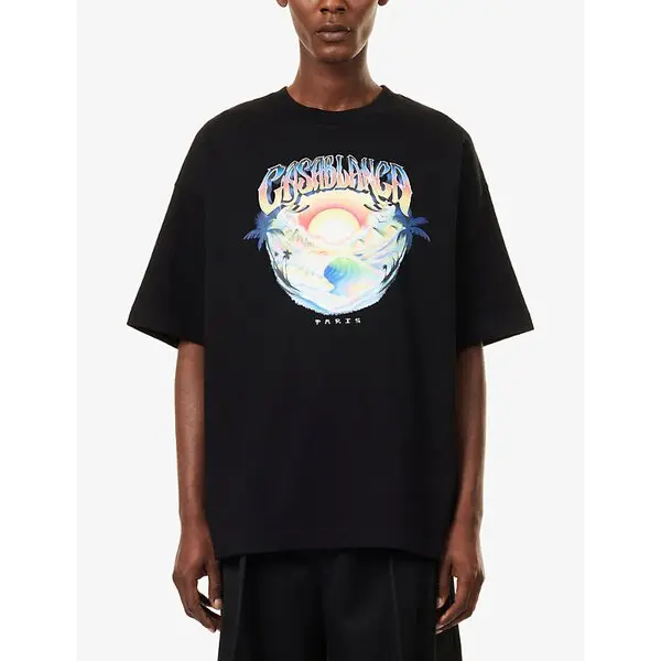 Casablanca Oversized Casa Sunset Cotton T-shirt