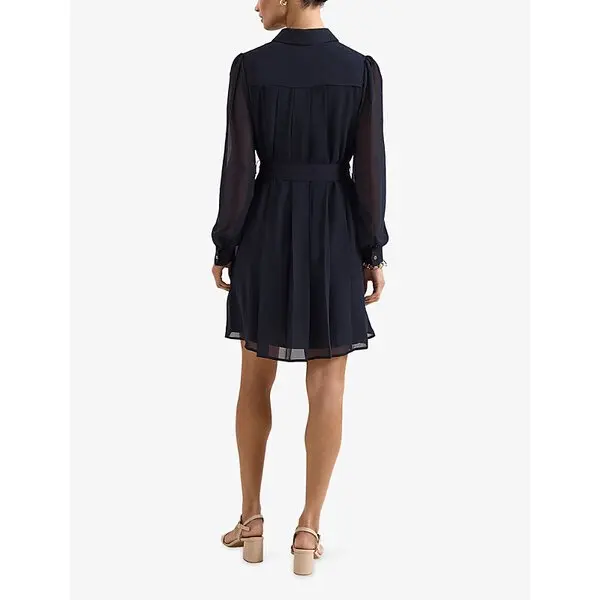 PHASE EIGHT Belted Woven Mini Dress