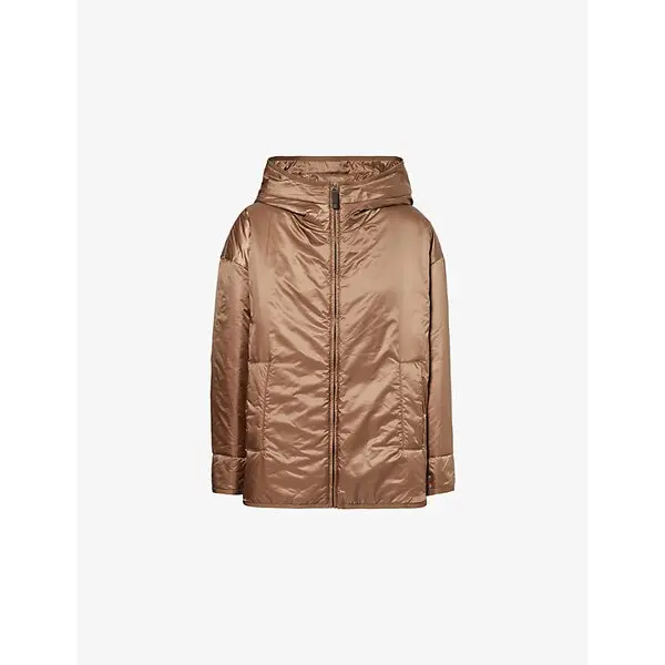 Max Mara Hooded Water-repellent Canvas Jacket