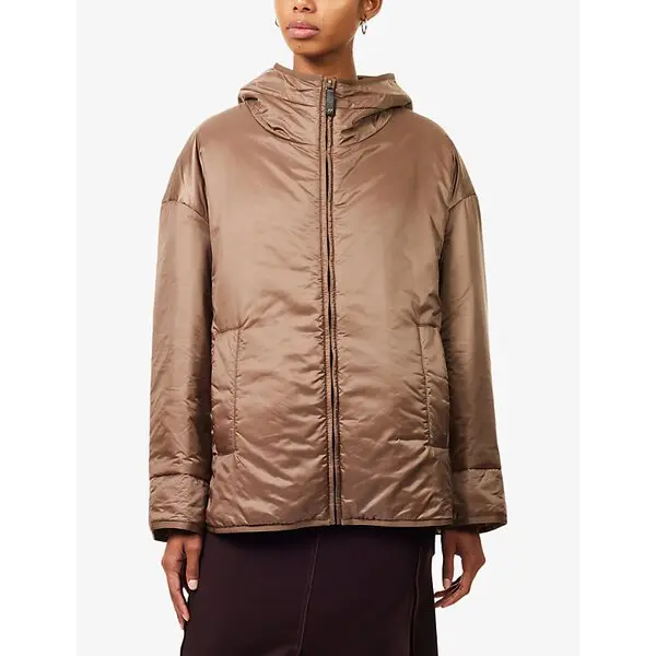 Max Mara Hooded Water-repellent Canvas Jacket