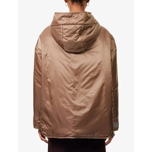 Max Mara Hooded Water-repellent Canvas Jacket