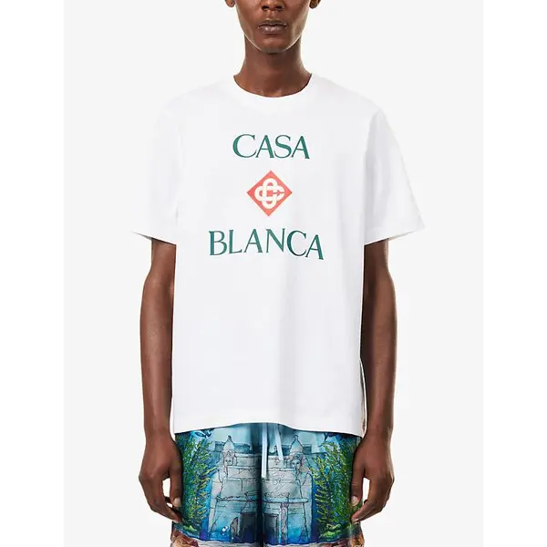 Casablanca Classic-logo Cotton T-shirt