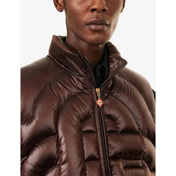 Casablanca Quilted Down Woven Puffer Gilet