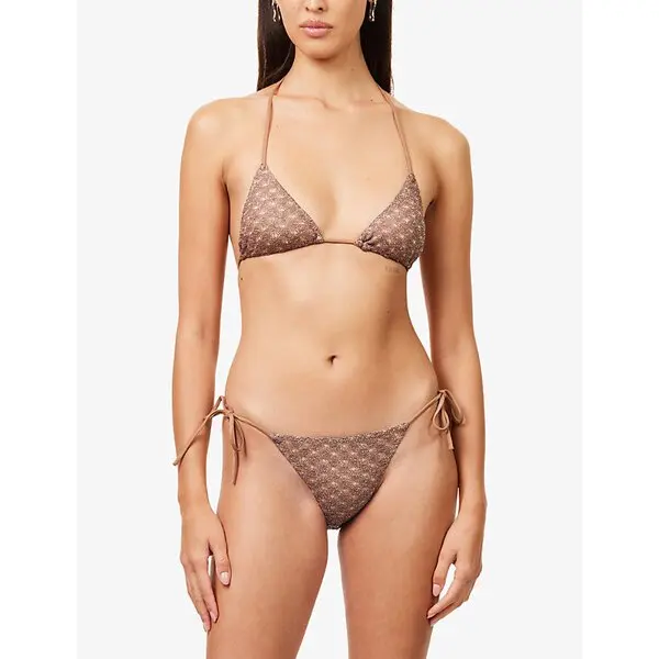 Missoni Lamé Triangle Bikini Set