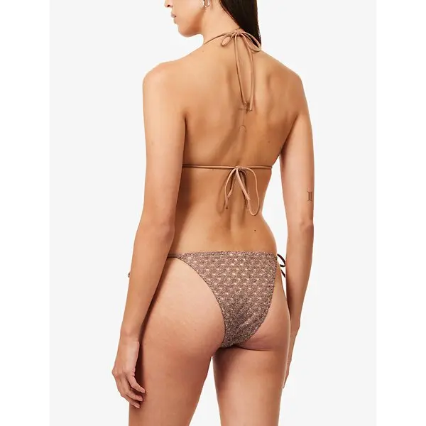 Missoni Lamé Triangle Bikini Set