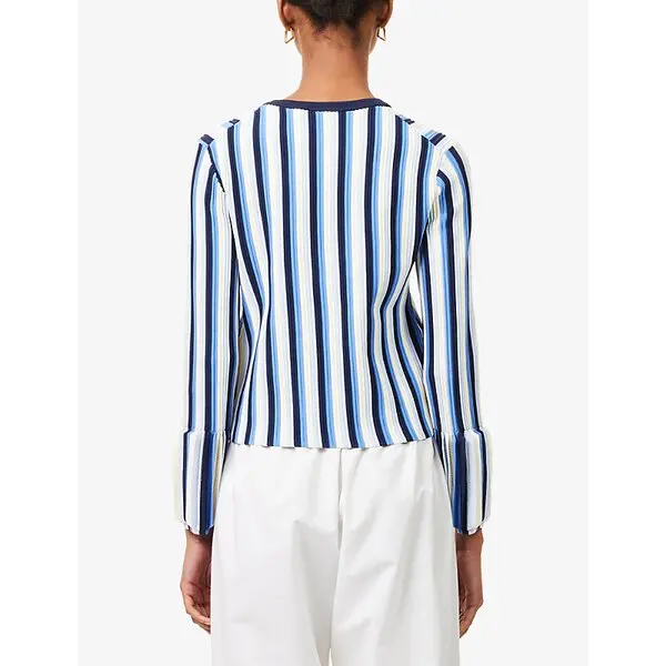 Simkhai Iris Striped Knitted Jacket