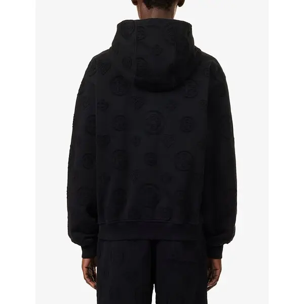 Casablanca Monogram Zip-up Cotton Hoodie