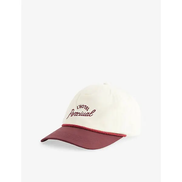 PERCIVAL Hotel Embroidered Trucker Cap - Cream