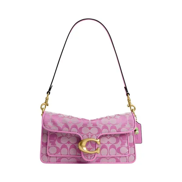 BRAIN DEAD X Coach Signature Jacquard Soft Tabby Shoulder Bag 26 'fuchsia