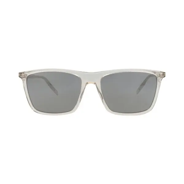 Saint Laurent Square-frame Recycled Acetate Sunglasses 'beige/silver