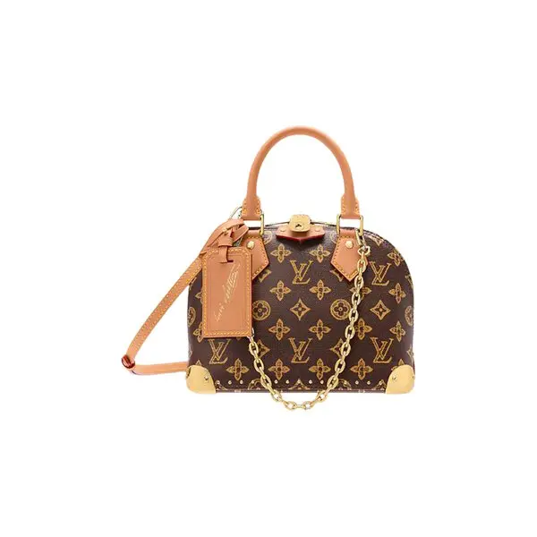 LOUIS VUITTON Alma Trunk Bb 'monogram Origine Ebène Canvas