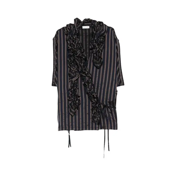 Dries Van Noten Clematis Bis Shirt 'navy