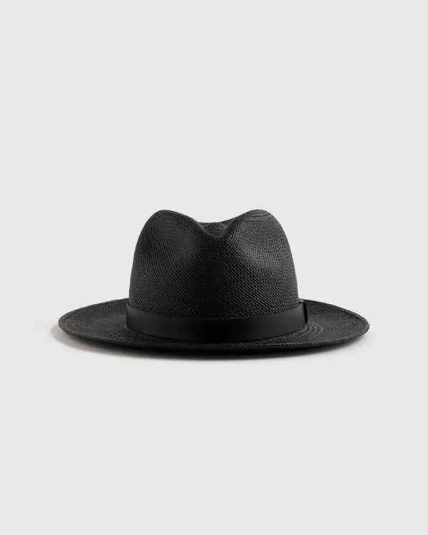Quince Toquilla Straw Panama Hat - Black