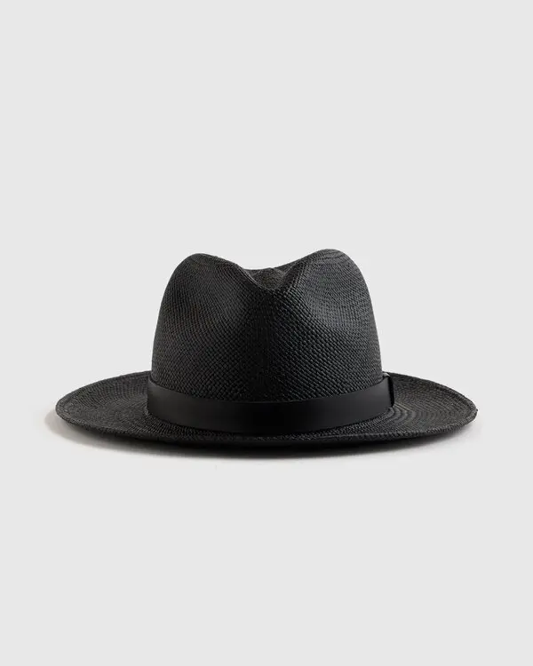 Quince Toquilla Straw Panama Hat - Black