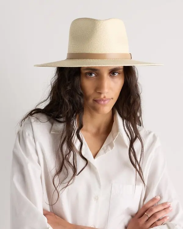 Quince Toquilla Straw Wide Brim Panama Hat